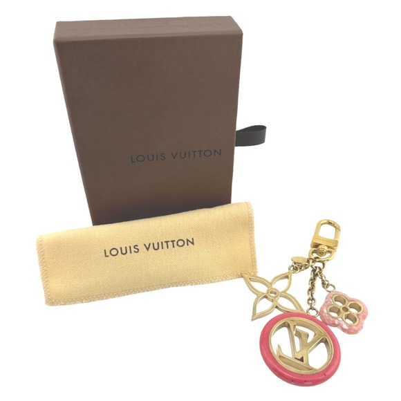 Louis Vuitton | Bags | Louis Vuitton Charm Portocle Line Keychain Pink ...